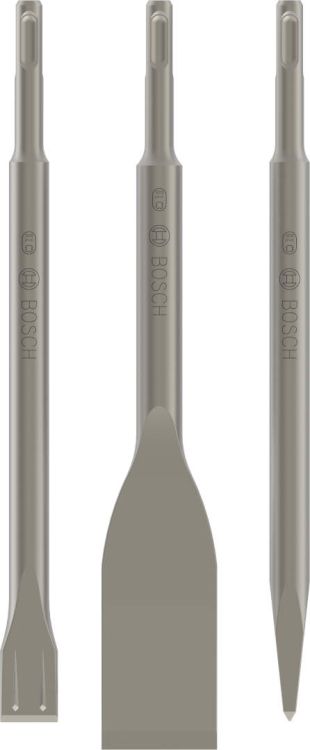 Bosch PRO SDS plus-5C set dleta (špic 250 mm, za pločice 40x260 mm, lopatasto 20x250 mm) 3/1 (2607019159)