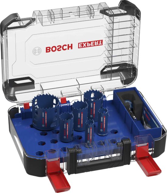 Bosch EXPERT Multi Material Power Change Plus set testera za otvore, 22; 25; 35; 40; 51; 68×60 mm, 9 delova (2608901907)