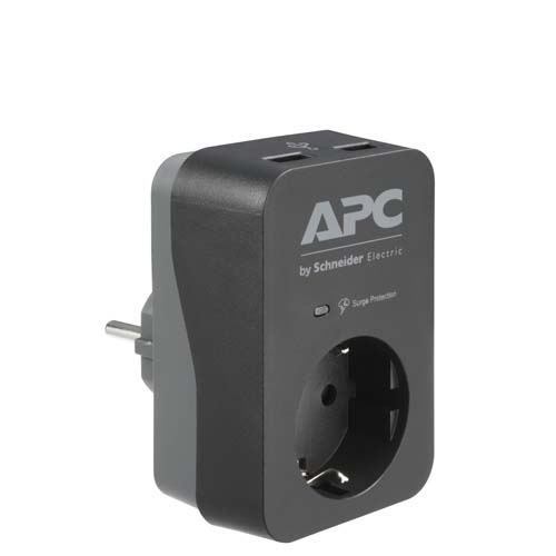 SE APC Essential SurgeArrest 1 utičnica 2 USB port crna 230