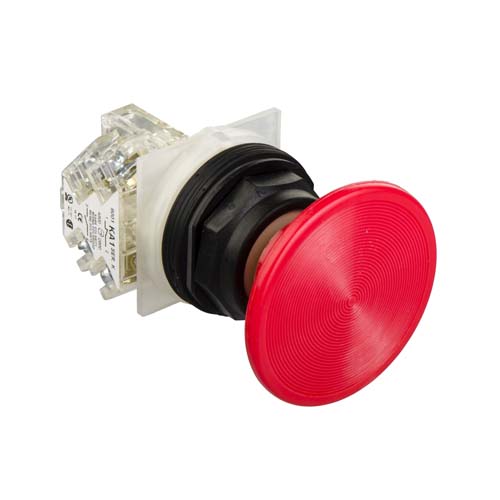 SE Push-button head Harmony 9001SK plastic mushroom 35mm red 30mm spring return