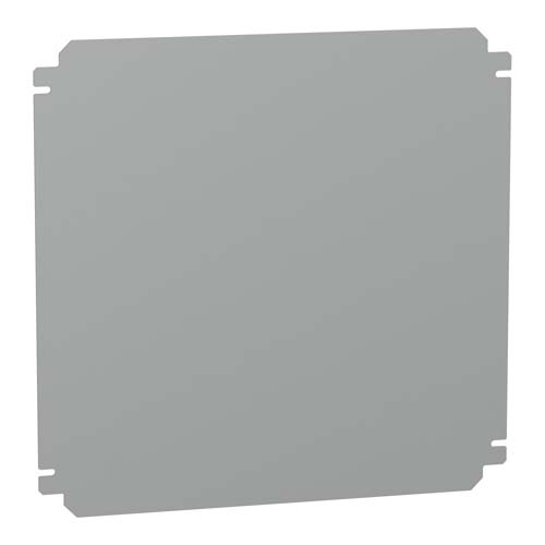 SE Plain mounting plate H400xW400mm made of galvanised sheet steel