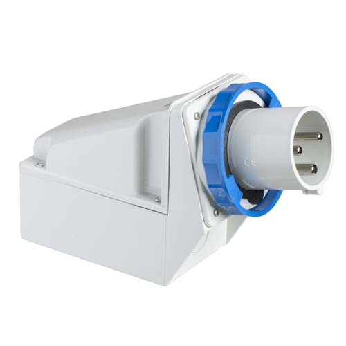 SE PratiKa industrial plug – 63 A – 2P + E – 200…250 V AC – IP67