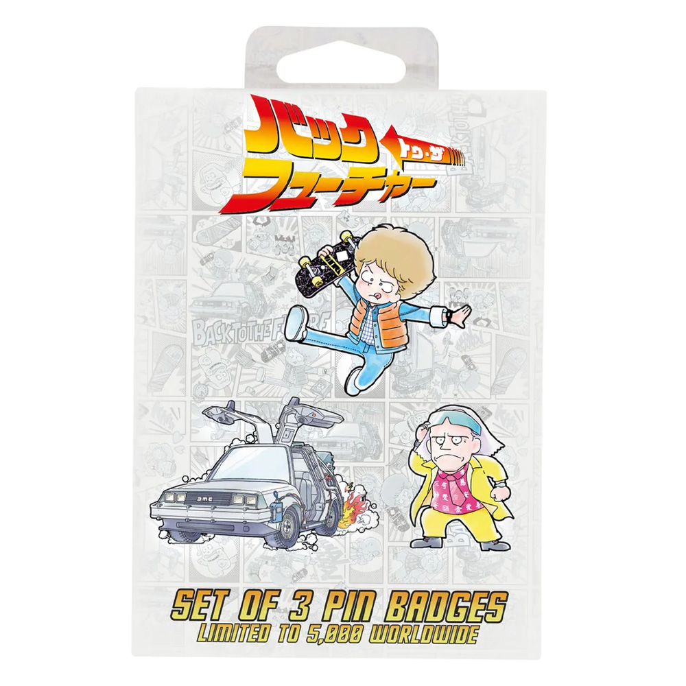 Back To The Future Pin Badge Set (Limited Japanese Edition)