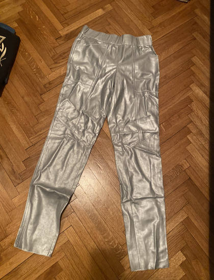 Marc Cain srebene pantalone koza N 3