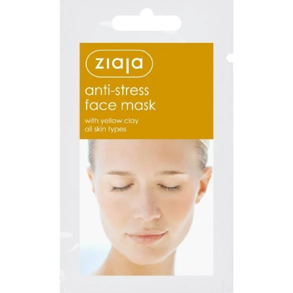 Ziaja anti-stres maska za lice sa žutom glinom 7ml