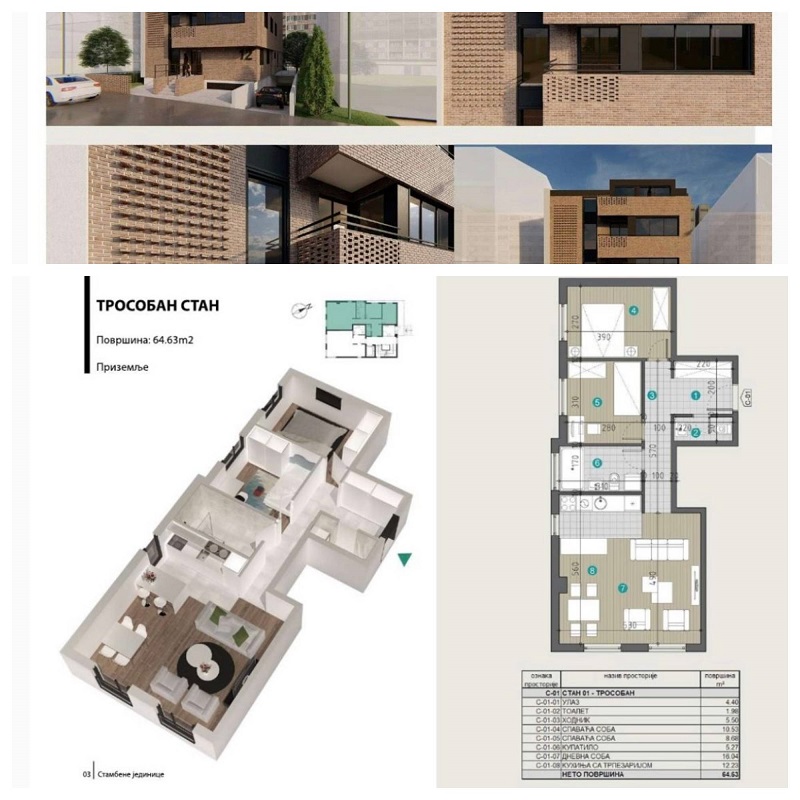 Vlasnik prodajem LUX stan 65m2 60m2