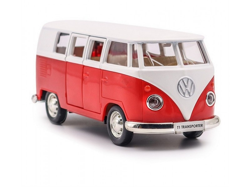 1:36 RMZ City, Volkswagen T1 Transporter, crveni