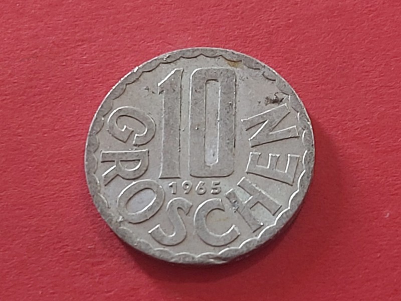 Austrija - 10 groschen 1965 god