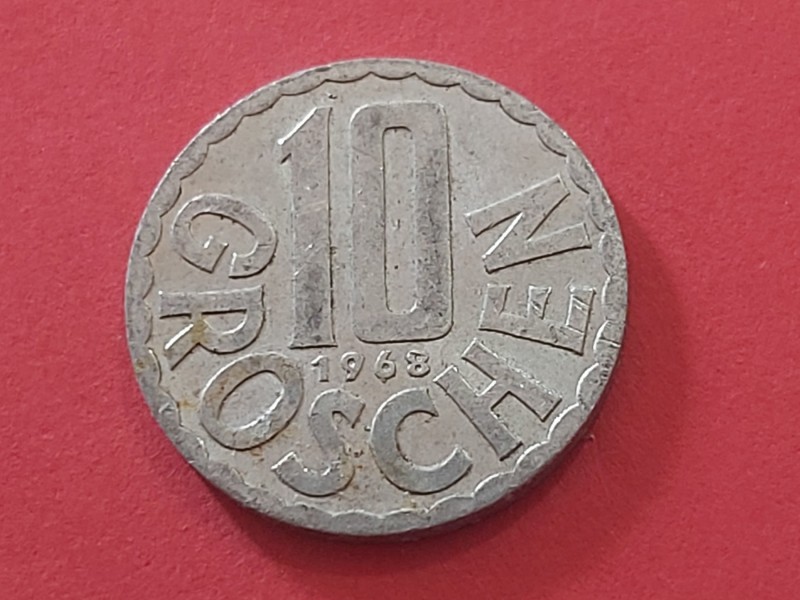 Austrija - 10 groschen 1968 god