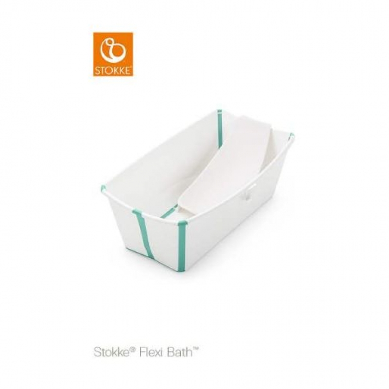 Stokke Flexi Bath set sklopive kadice i podloge White Aqua