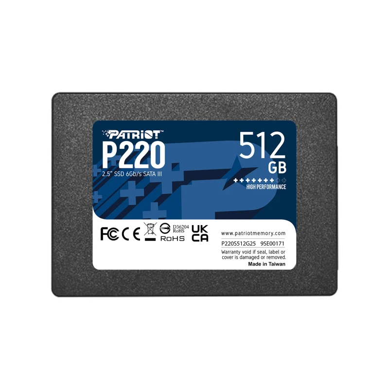 Patriot 512GB 2.5" SATA III (P220S512G25) SSD disk