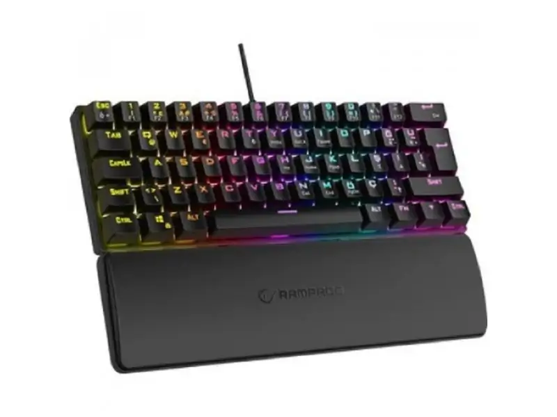 RAMPAGE TASTATURA PLOWER K60 BK PLAVI PREKIDAČ 37257(18563)