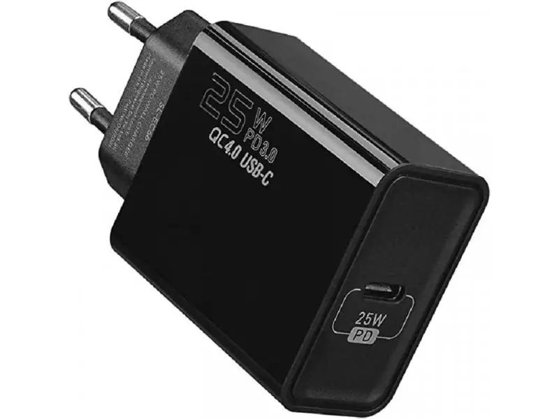 S-LINK SL-EC66 CRNI KUĆNI PUNJAČ ZA TELEFON USB C