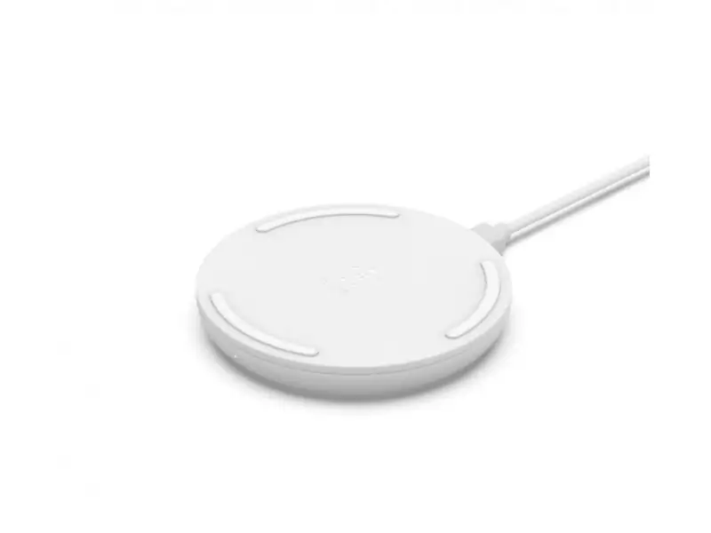 BELKIN BOOST_CHARGE 10W WIRELESS CHARGING PAD (AC ADAPTER NOT INCLUDED) – WHITE