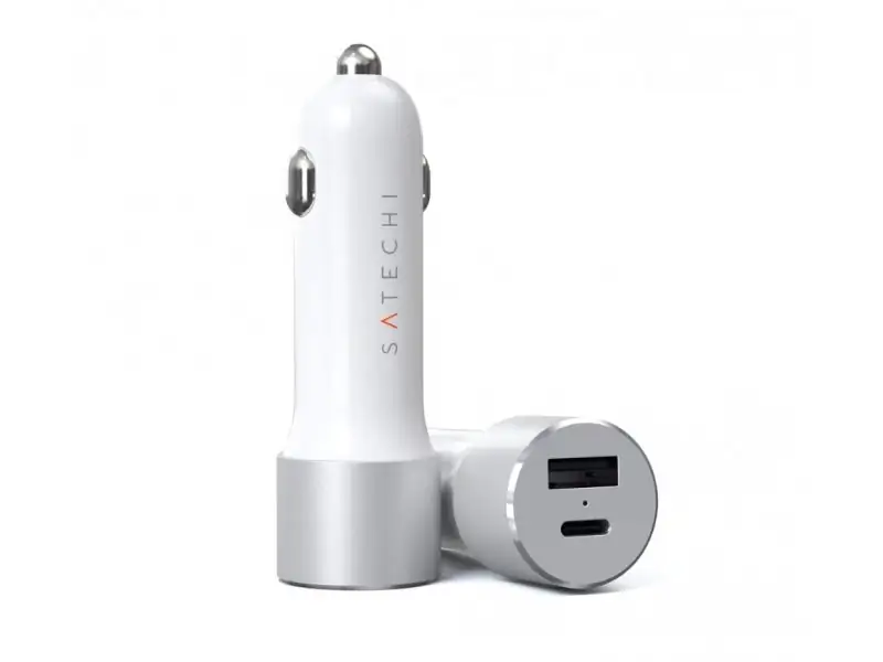 SATECHI 72W TYPE-C PD CAR CHARGER – SILVER