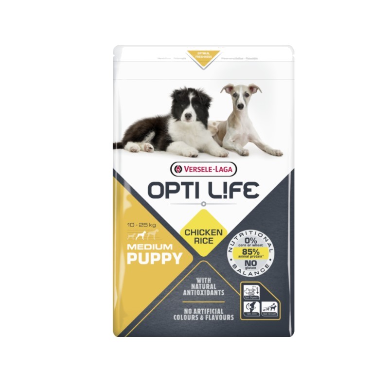 Versele-Laga Opti Life Puppy Medium piletina i pirinač 2,5kg i 12,5kg