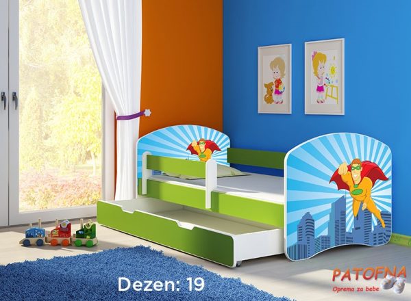 Krevet za decu Acma 2 GREEN 140×70 19