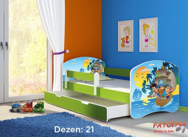 Krevet za decu Acma 2 GREEN 140×70 21