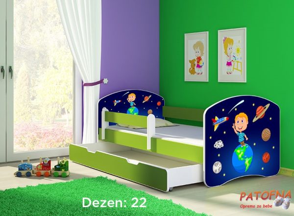 Krevet za decu Acma 2 GREEN 140×70 22