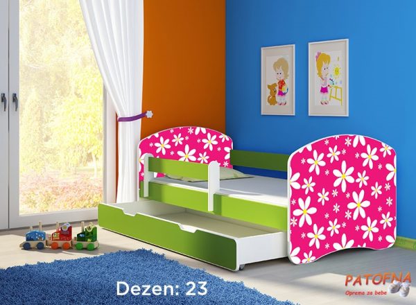 Krevet za decu Acma 2 GREEN 140×70 23