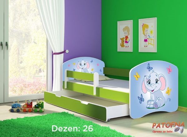 Krevet za decu Acma 2 GREEN 140×70 26