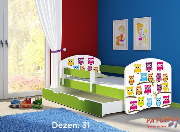 Krevet za decu Acma 2 GREEN 140×70 31