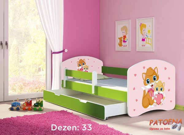 Krevet za decu Acma 2 GREEN 140×70 33