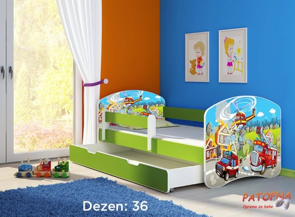 Krevet za decu Acma 2 GREEN 140×70 36