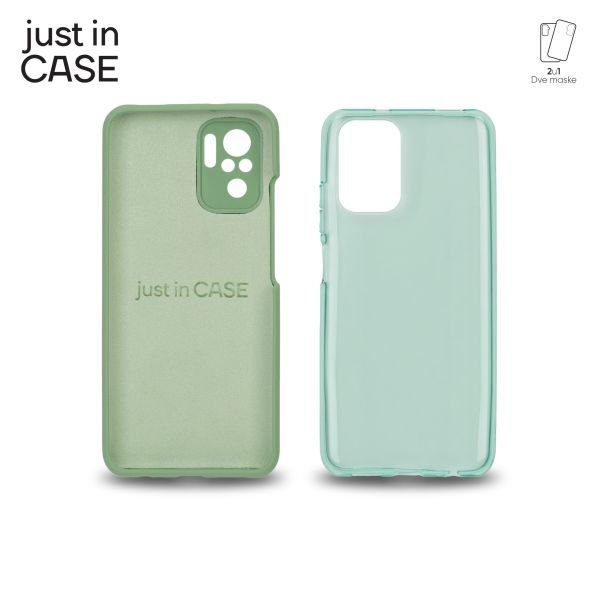 JUST IN CASE 2u1 Extra case MIX paket zeleni za Redmi Note 10s