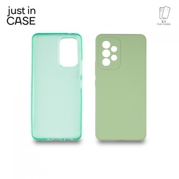 JUST IN CASE 2u1 Extra case MIX paket zeleni za A53 5G