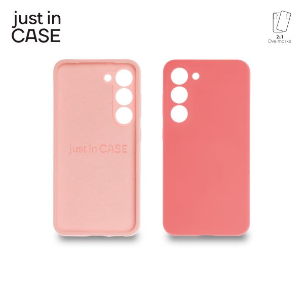 JUST IN CASE 2u1 Extra case MIX za S23, roze/puder roze