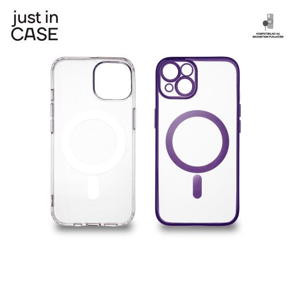 JUST IN CASE 2u1 Extra case MAG MIX paket ljubičasti za iPhone 14