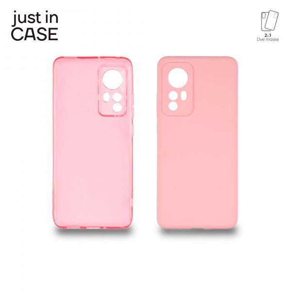 JUST IN CASE 2u1 Extra case MIX paket pink za Xiaomi 12
