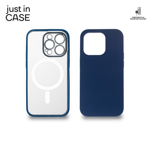 JUST IN CASE 2u1 Extra case MAG MIX PLUS paket plavi za iPhone 14 Pro