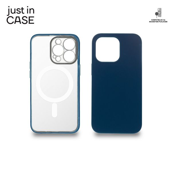JUST IN CASE 2u1 Extra case MIX Magnetic iPhone 13 PRO, teget