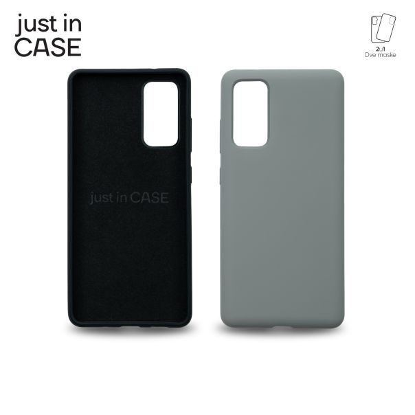 JUST IN CASE 2u1 Extra case MIX za SAMSUNG S20 FE, crna/siva