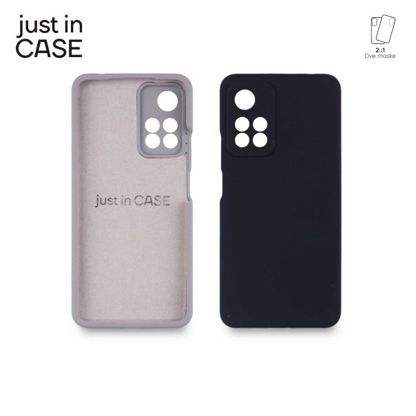 JUST IN CASE 2u1 Extra case MIX PLUS paket crni za Redmi Note 11 Pro + 5G