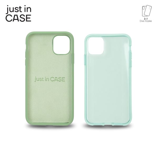 JUST IN CASE 2u1 Extra case MIX paket zeleni za iPhone 11