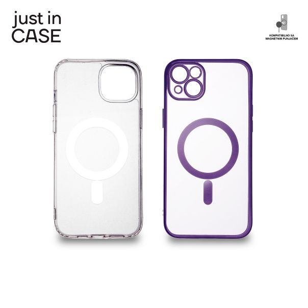 JUST IN CASE 2u1 Extra case MAG MIX paket ljubičasti za iPhone 14 Plus