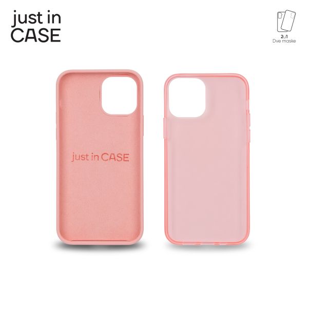 JUST IN CASE 2u1 Extra case MIX paket pink za iPhone 12