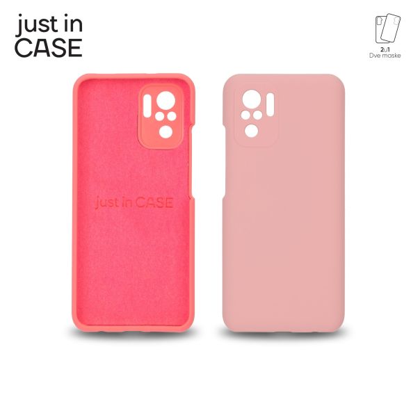 JUST IN CASE 2u1 Extra case MIX PLUS paket pink za Redmi Note 10s