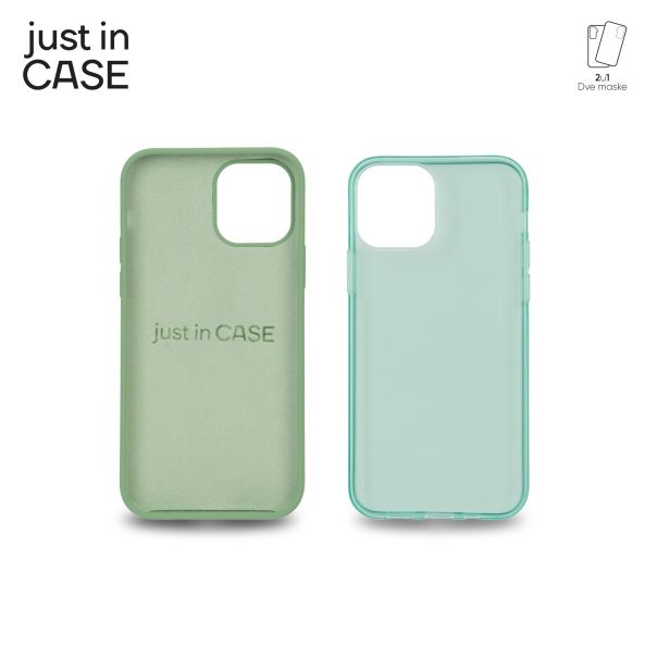 JUST IN CASE 2u1 Extra case MIX paket zeleni za iPhone 12