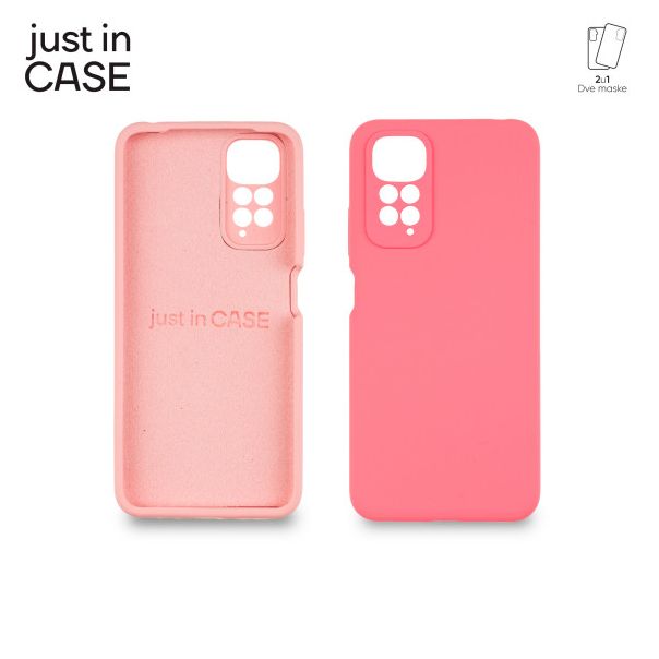 JUST IN CASE 2u1 Extra case MIX PLUS paket pink za Redmi Note 11