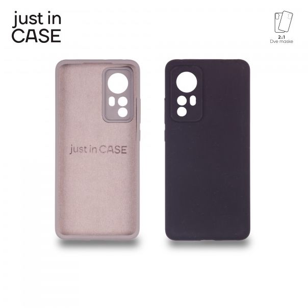JUST IN CASE 2u1 Extra case MIX PLUS paket crni za Xiaomi 12