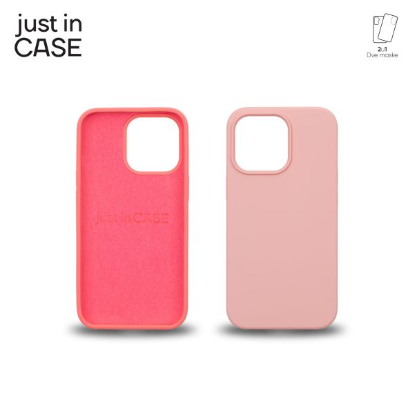 JUST IN CASE 2u1 Extra case MIX PLUS paket pink za iPhone 13 Pro