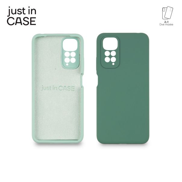 JUST IN CASE 2u1 Extra case MIX PLUS paket zeleni za Redmi Note 11
