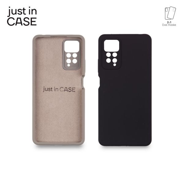 JUST IN CASE 2u1 Extra case MIX PLUS paket crni za Redmi Note 11 pro