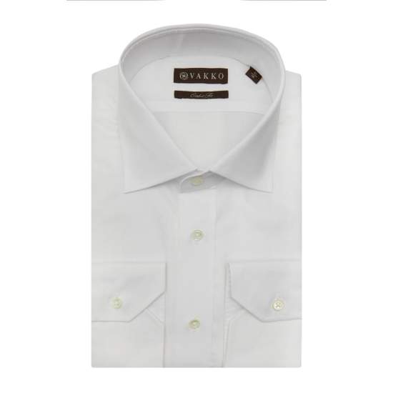 VAKKO MICRO PRINTED CLASSIC SHIRT