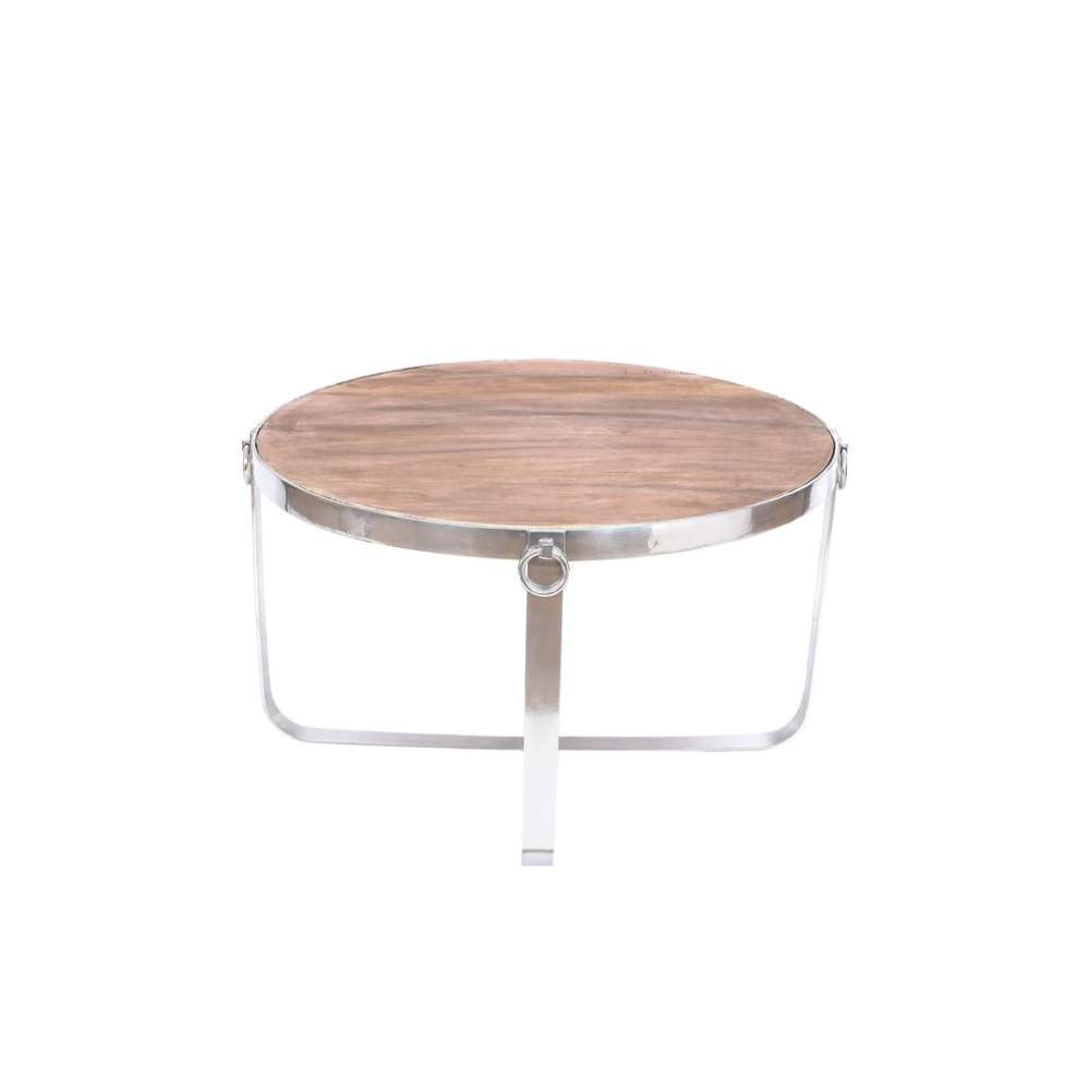 VAKKO SILVER LEG WOODEN TABLE