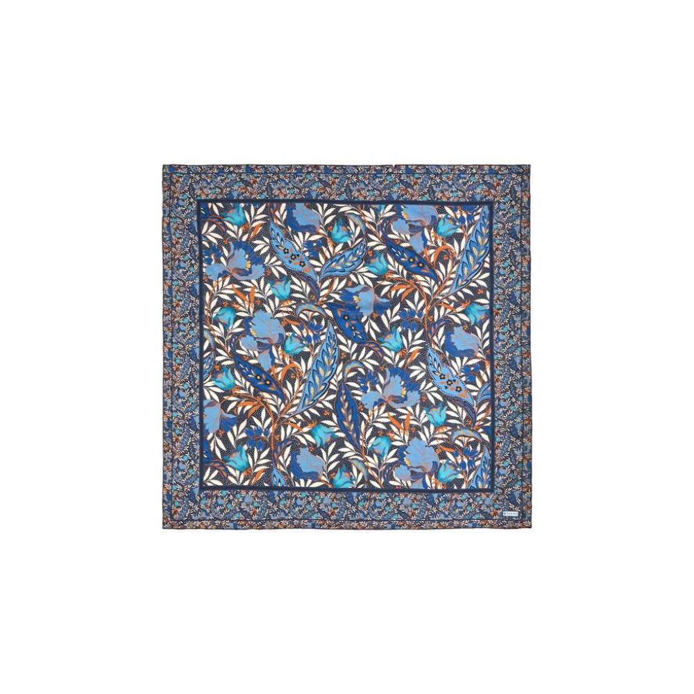 VAKKO FLORAL PATTERNED SILK SCARF